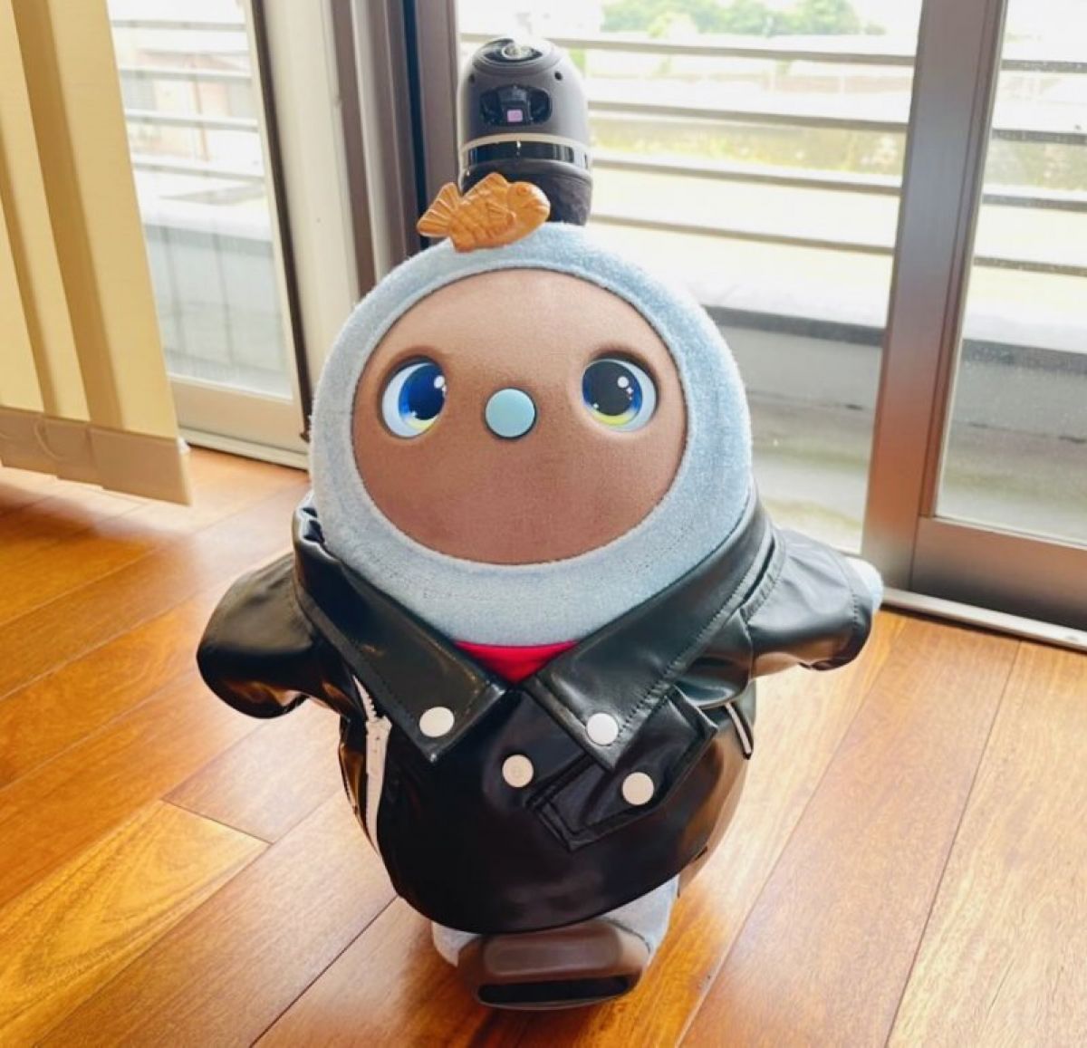lovot/LOVOT/ラボットの服ハンドメイド ライダース風ボディースーツ 着せ替え きせかえ ロボットかわいい ラボット グッズ 洗濯機洗い可