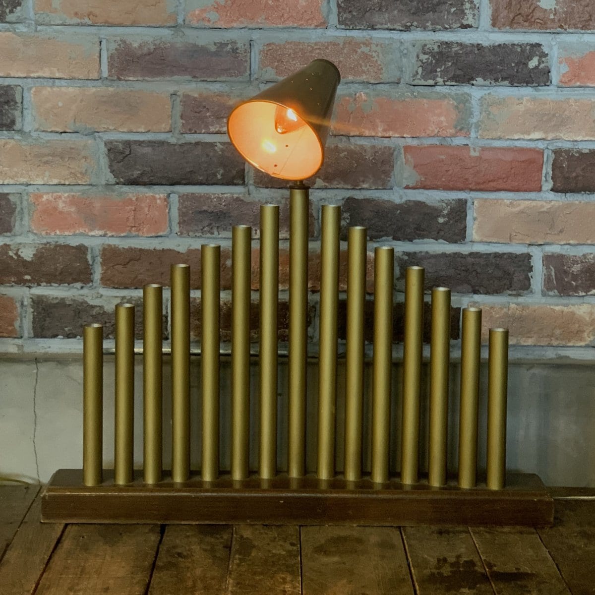 Vintage Industrial Pipe Organ Lamp