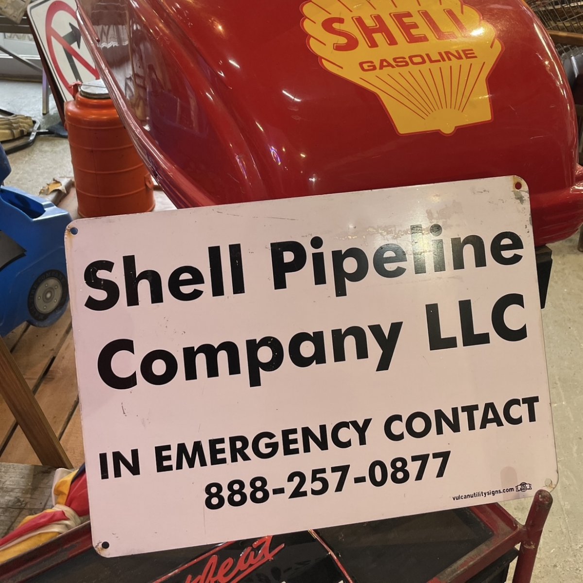 Shell Pipeline Company LLC Metal Sign