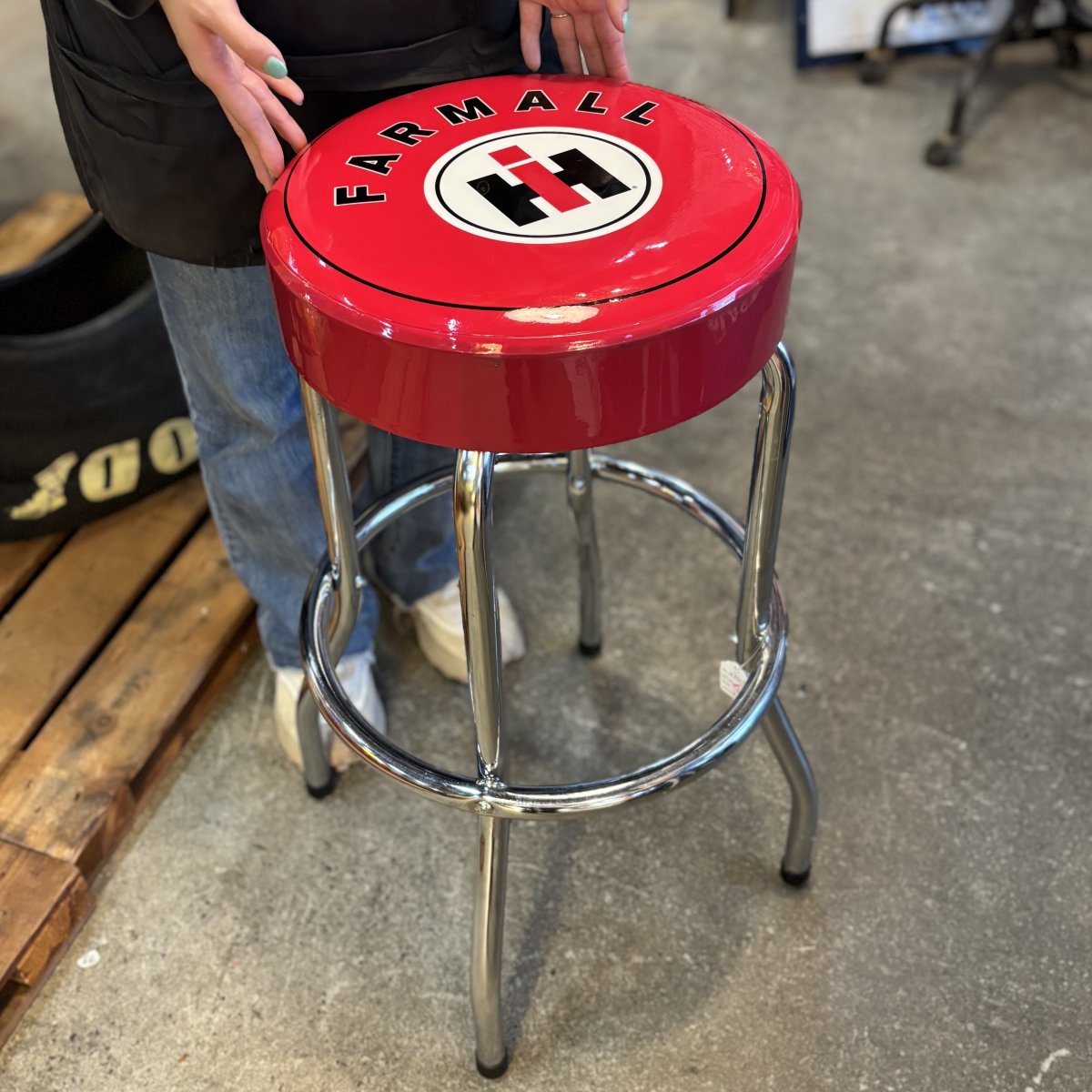 Vintage FARMALL Bar Stool
