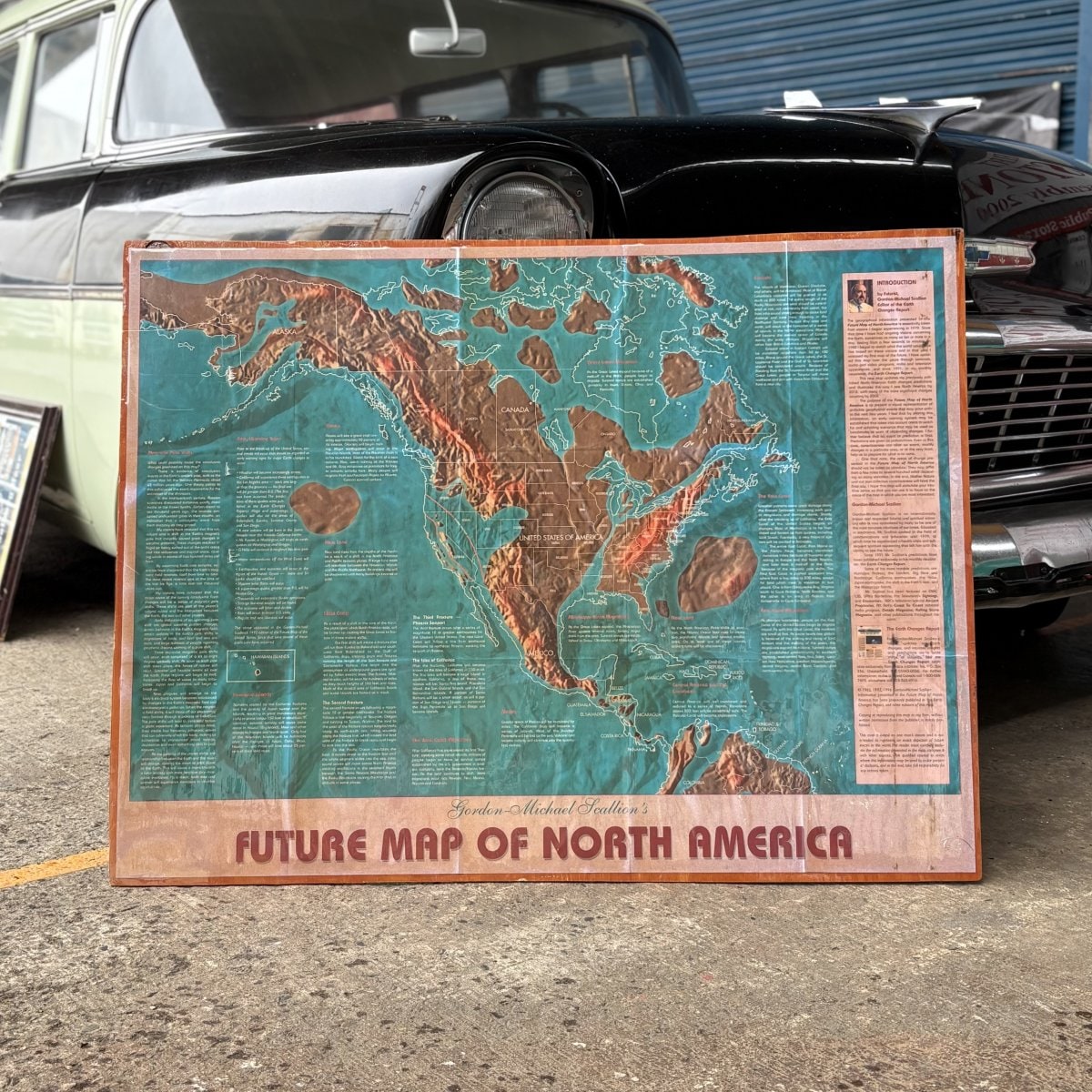 🗺️ Vintage Dystopian Map: Gordon-Michael Scallion's "FUTURE MAP OF ...