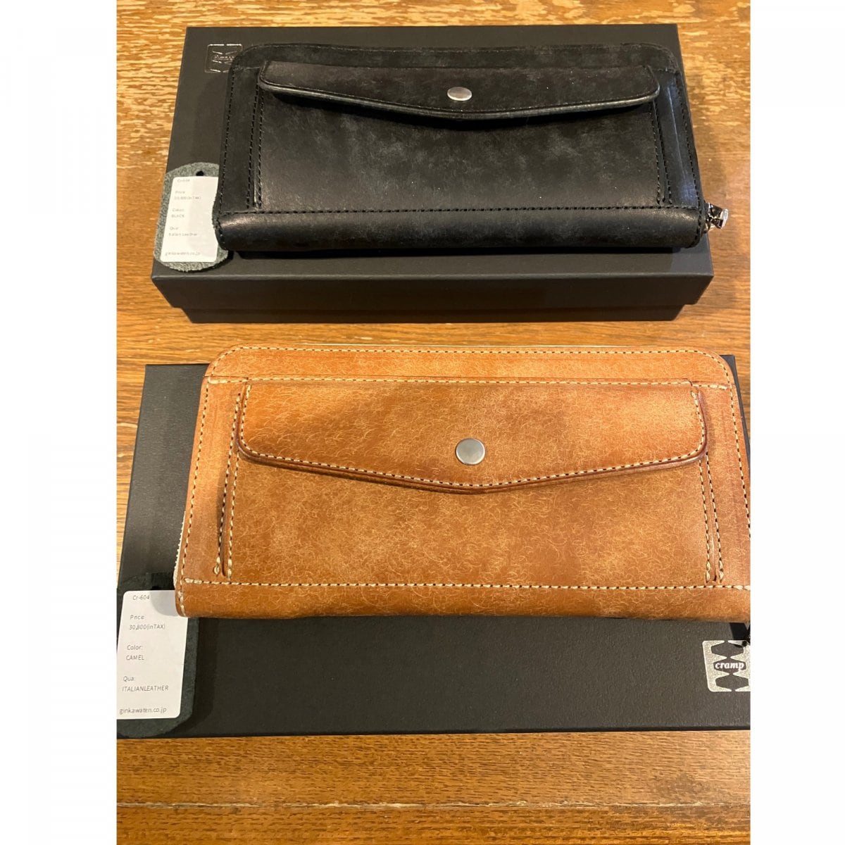 Cramp ロングラウンドZIP プエブロレザーWALLET